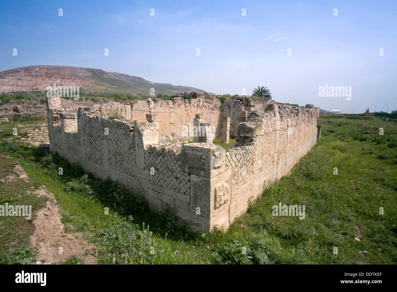 A basilica in Bulla Regia, Tunisia. Artist: Samuel Magal Stock Photo ...