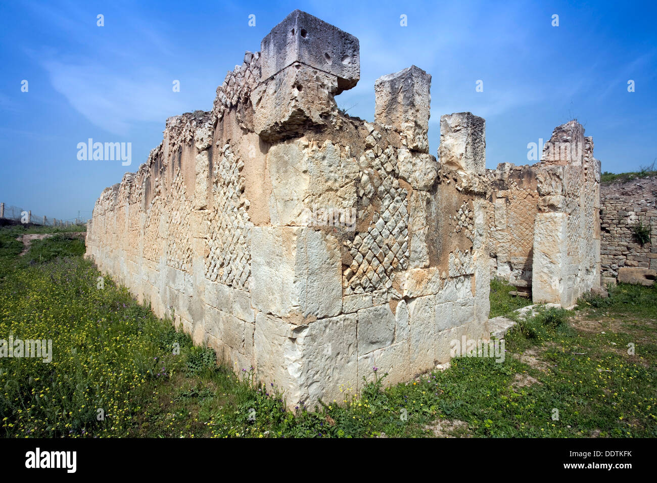 A basilica in Bulla Regia, Tunisia. Artist: Samuel Magal Stock Photo ...