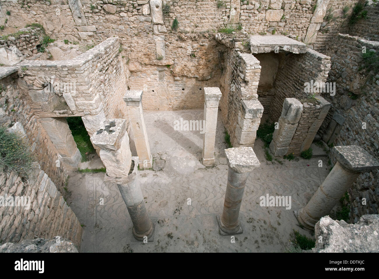 The House of the Hunting Scene, Bulla Regia, Tunisia. Artist: Samuel ...