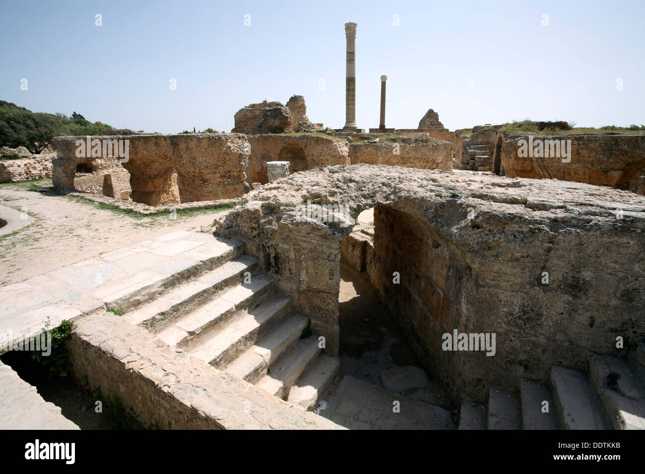 The Baths of Antoninus Pius at Carthage, Tunisia. Artist: Samuel Magal ...