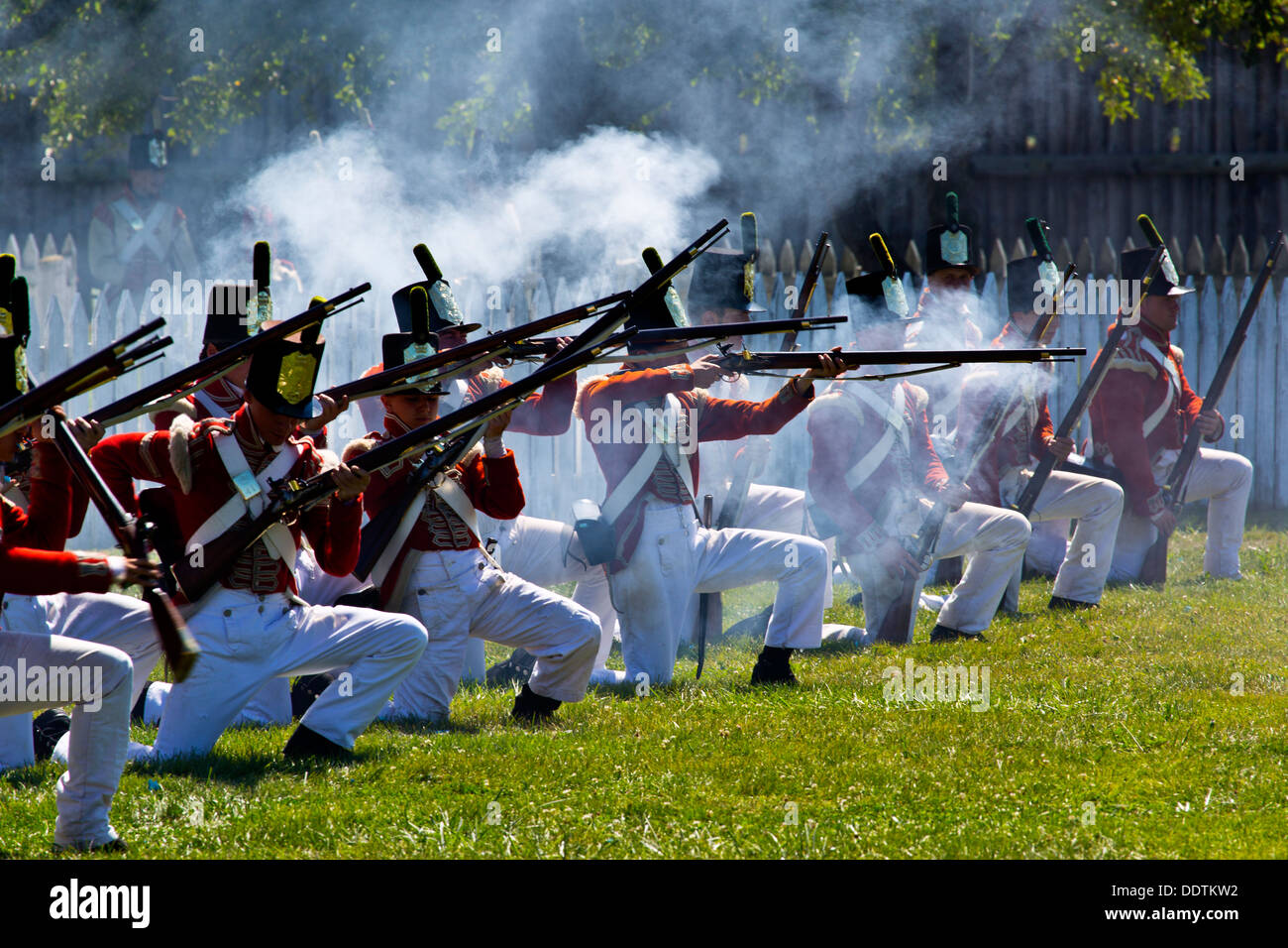 Re-enactment of War of 1812 Fort George Niagara on the Lake Ontario ...