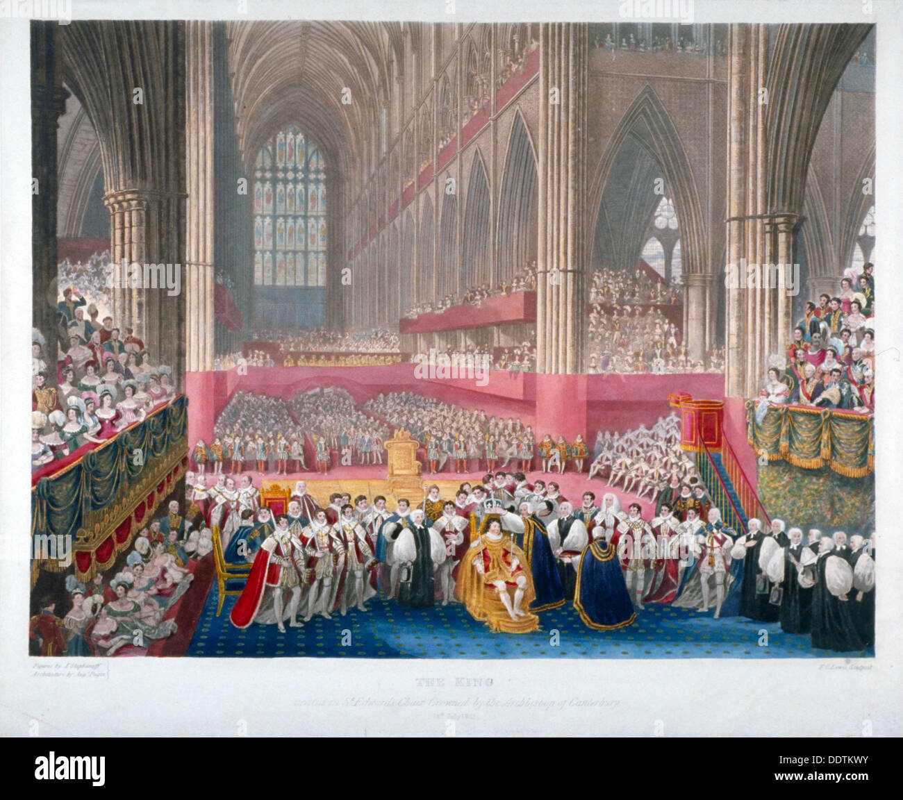 The coronation of King George IV in Westminster Abbey, London, 19th ...