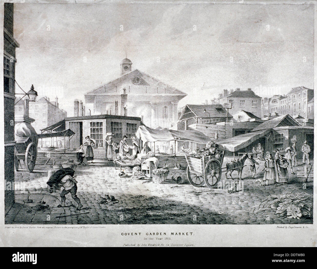 Covent Garden Market, Westminster, London, 1815. Artist: Engelmann and ...