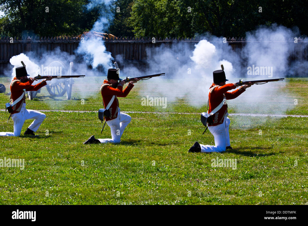 Re-enactment of War of 1812 Fort George Niagara on the Lake Ontario ...
