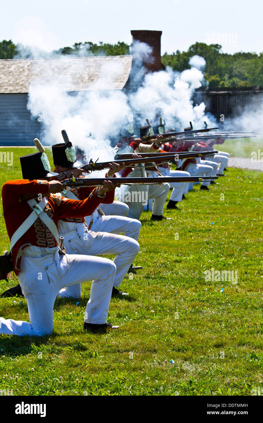 Re-enactment of War of 1812 Fort George Niagara on the Lake Ontario ...