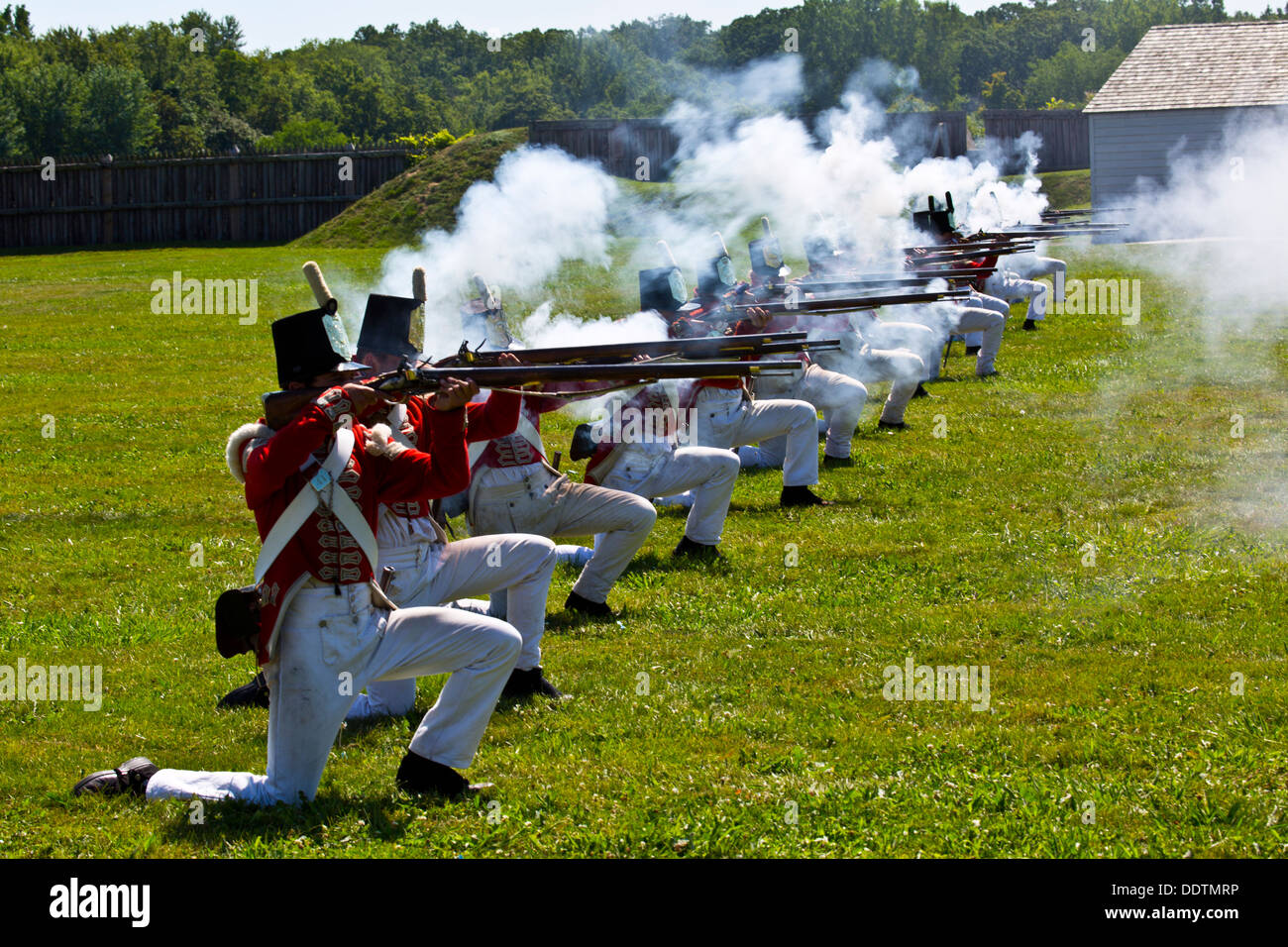 Re-enactment of War of 1812 Fort George Niagara on the Lake Ontario ...