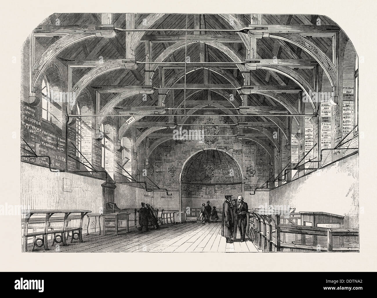 WESTMINSTER SCHOOL, LONDON, UK, 1860 engraving Stock Photo - Alamy