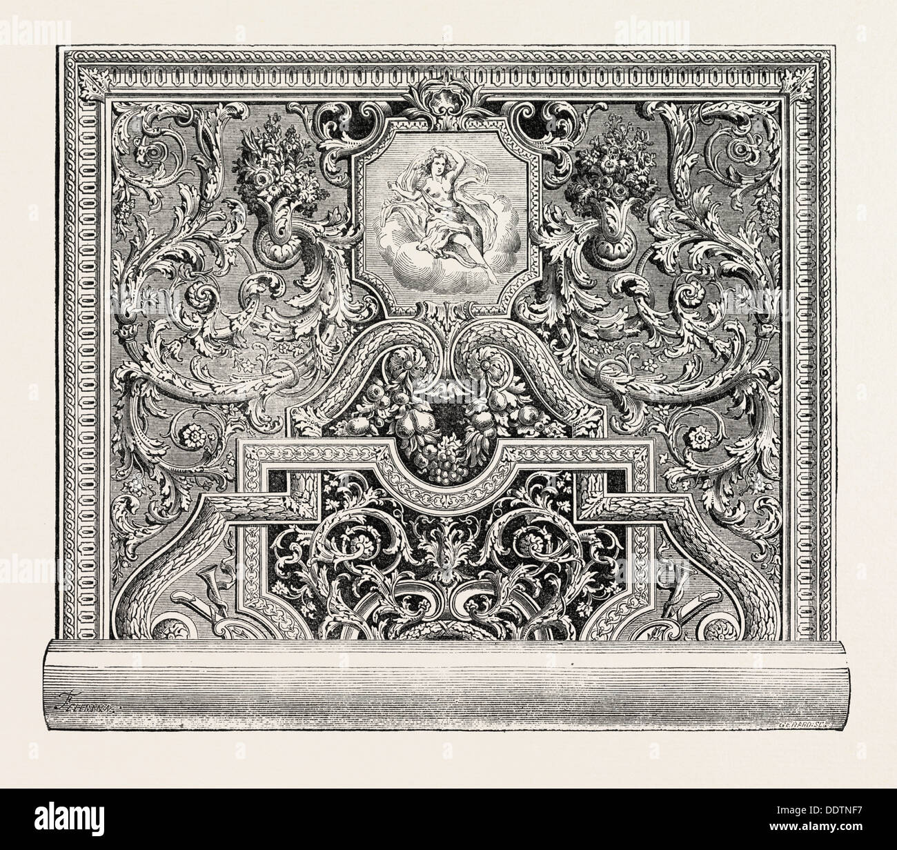 CARPET RECENTLY FINISHED AT THE MANUFACTURE IMPERIALE DES GOBELINS ...
