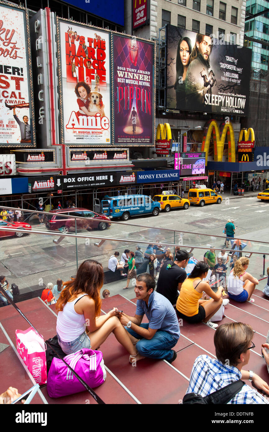 Times Square, Manhattan, New York, United States of America Stock Photo ...