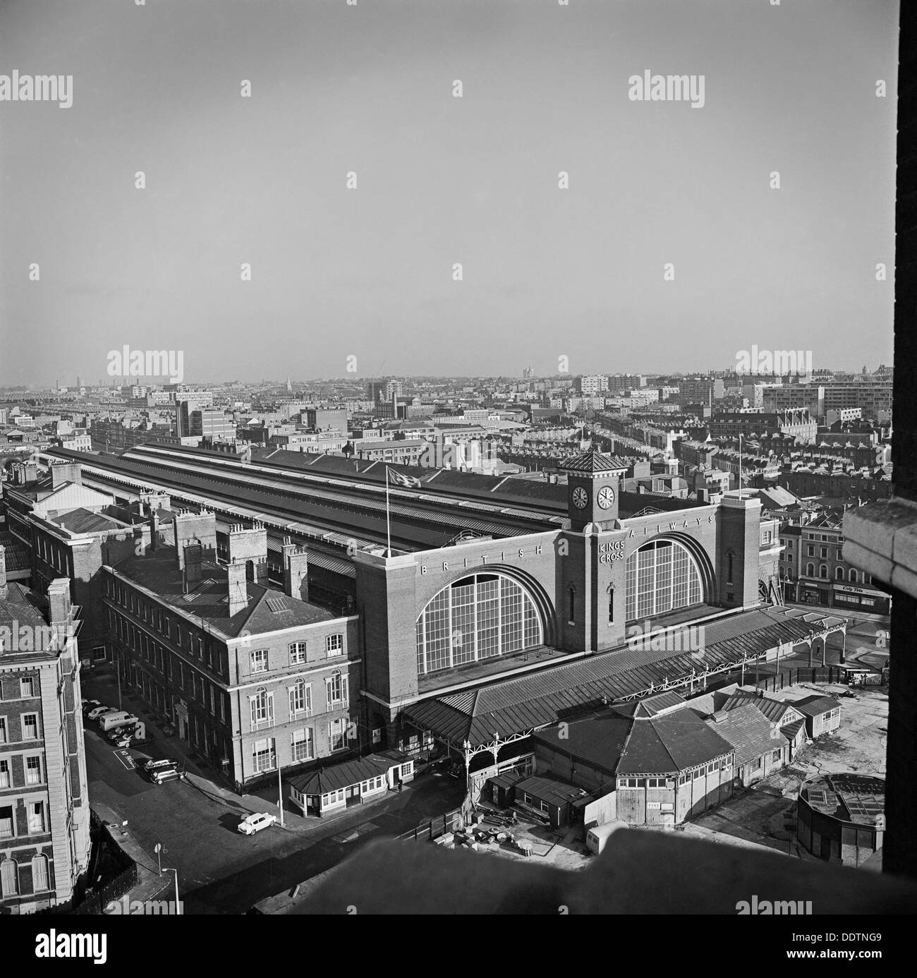 Aerial view kings cross railway hi-res stock photography and images - Alamy