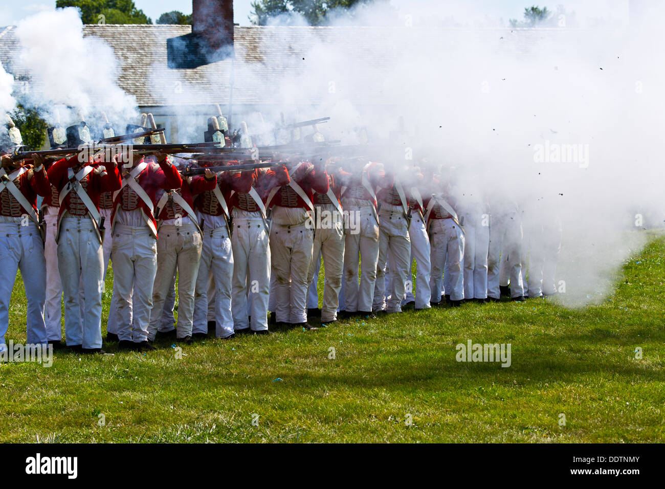 Re-enactment of War of 1812 Fort George Niagara on the Lake Ontario ...