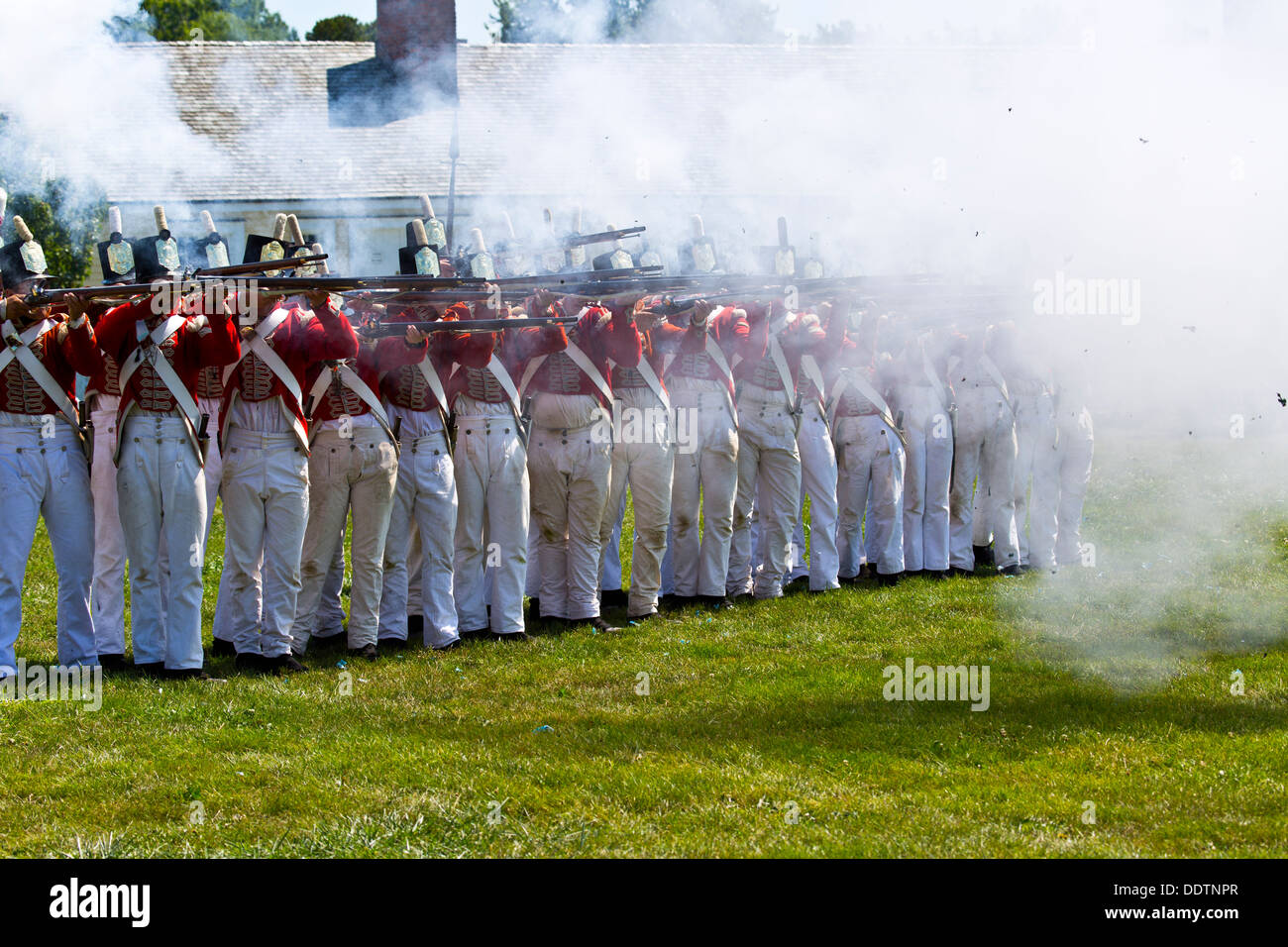 Re-enactment of War of 1812 Fort George Niagara on the Lake Ontario ...