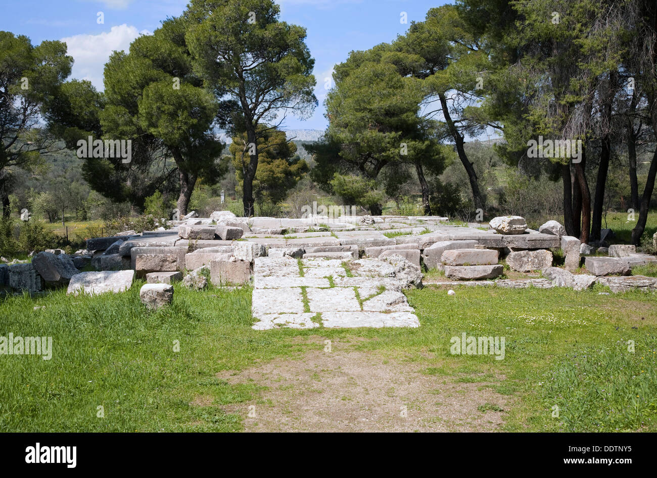 The North Propylon at Epidauros, Greece. Artist: Samuel Magal Stock ...
