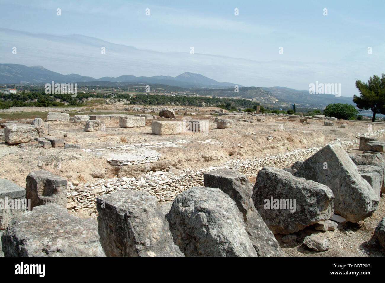 The Sanctuary of Poseidon at Isthmia, Greece. Artist: Samuel Magal ...