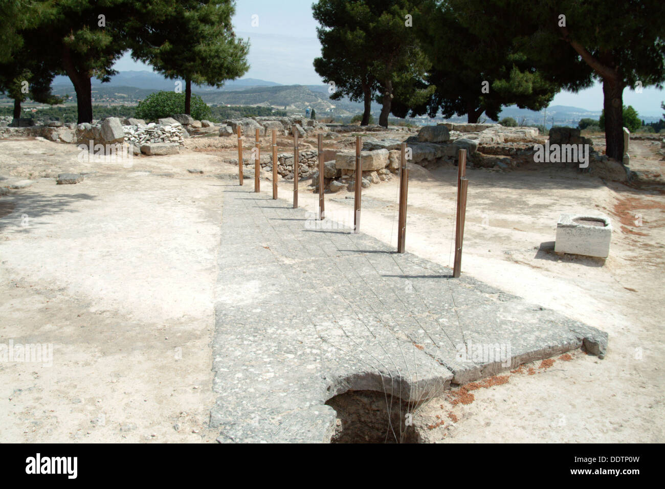 The stadium at Isthmia, Greece. Artist: Samuel Magal Stock Photo - Alamy