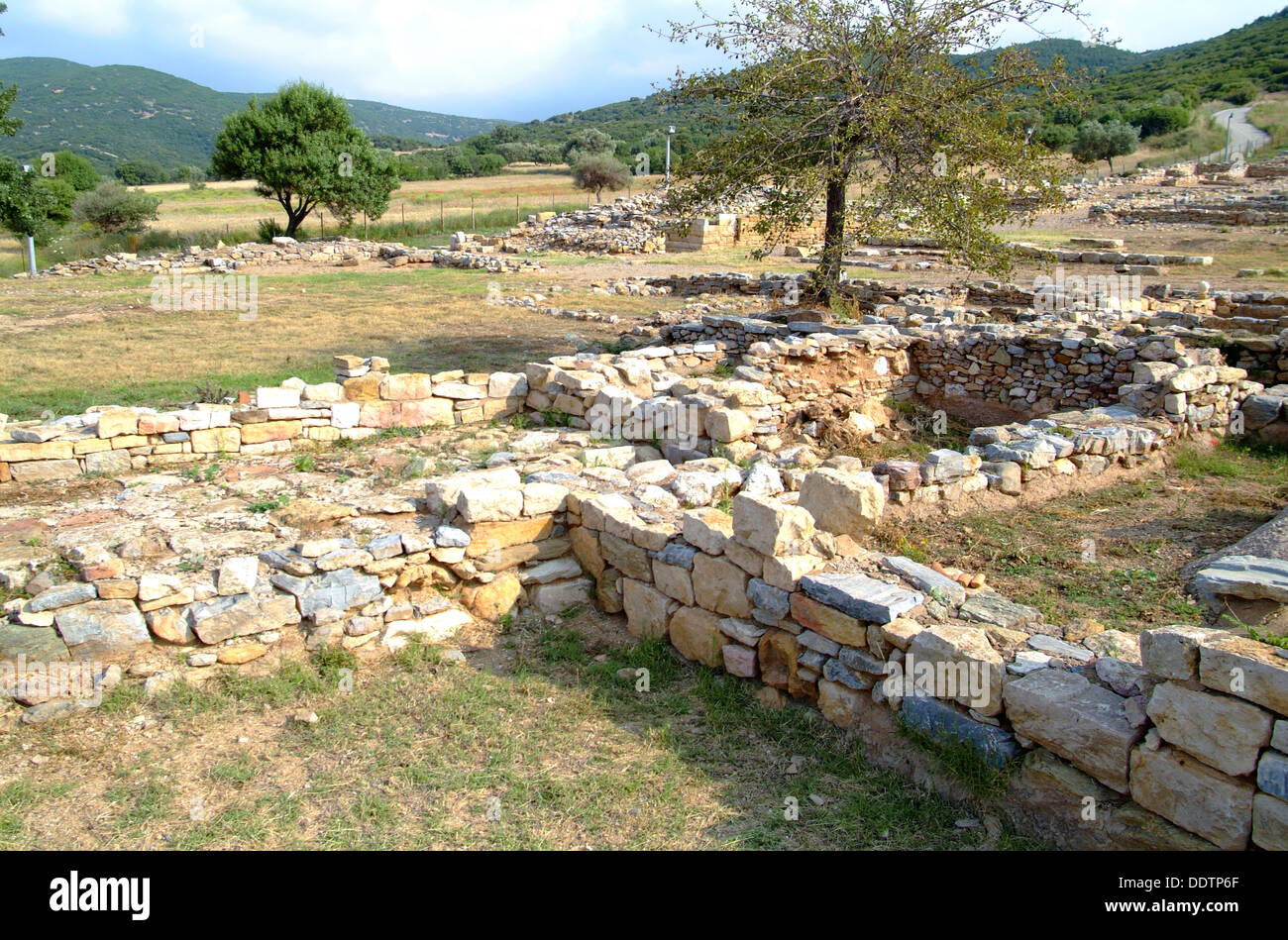 A fortified settlement in Mesembria, Greece. Artist: Samuel Magal Stock ...