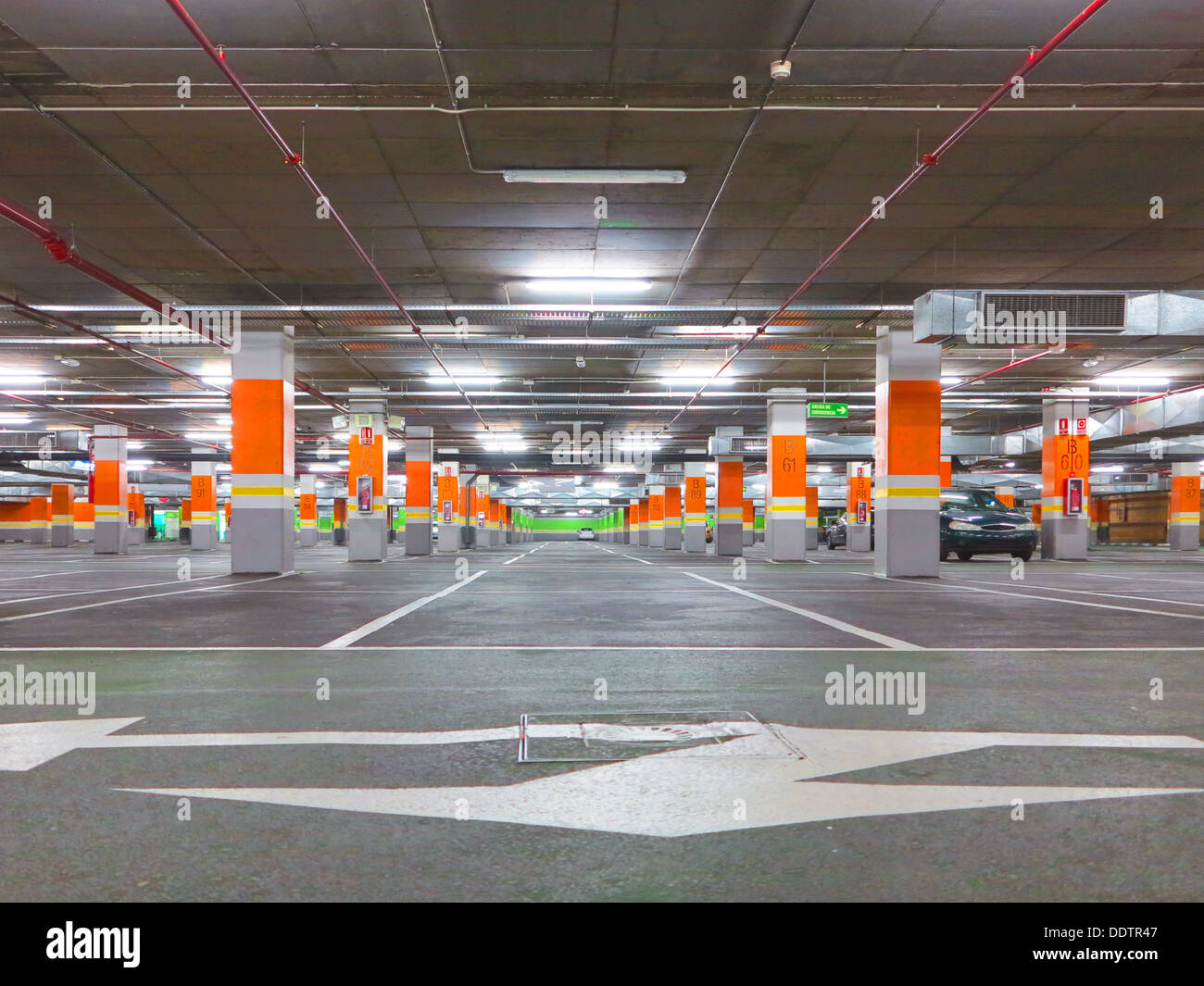 Large parking with very few cars Stock Photo - Alamy