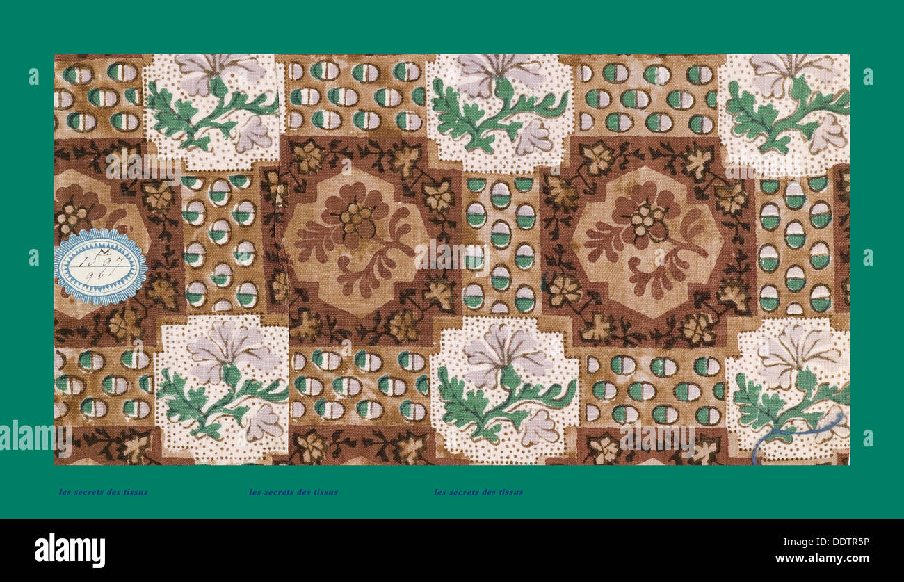 French fabrics; first half of the nineteenth century; 1800; 1810; 1820 ...