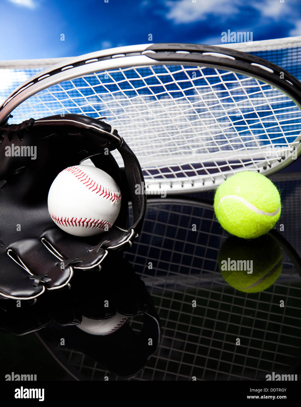 Sport equipment and balls Stock Photo - Alamy