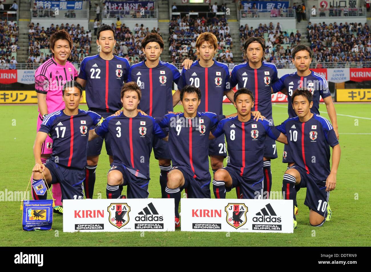 Osaka, Japan. 6th September 2013. Japan team group line-up (JPN ...
