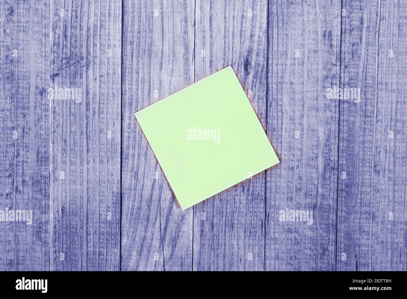 Blank note, paper stick, poster on wood background Stock Photo - Alamy