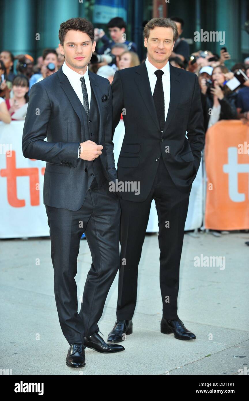 Toronto, ON, Canada. 6th Sep, 2013. Jeremy Irvine, Colin Firth at ...