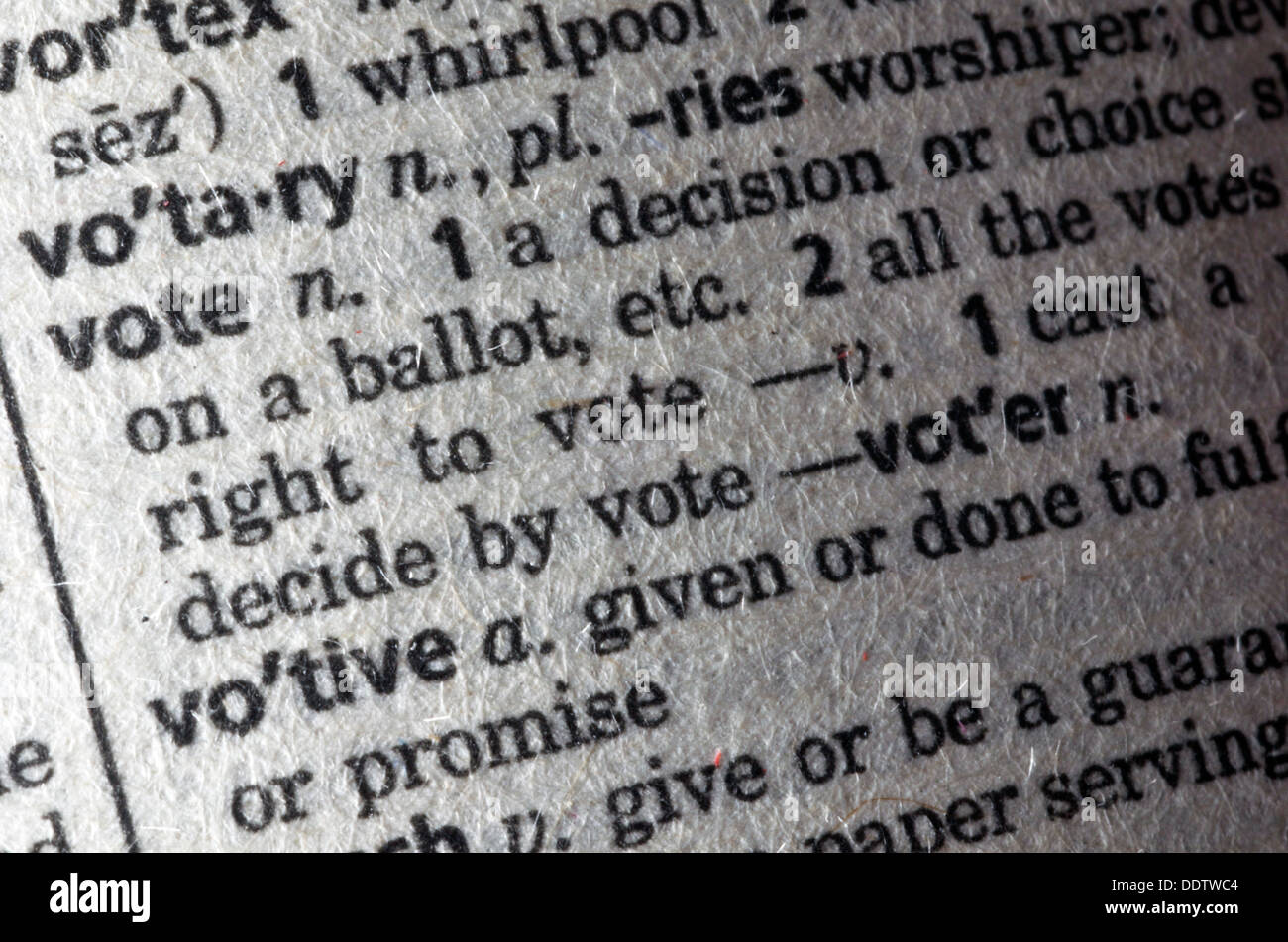 Cast your vote word hi-res stock photography and images - Alamy