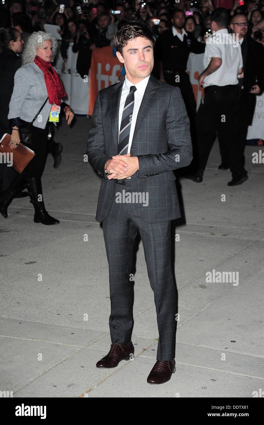 Toronto, ON, Canada. 6th Sep, 2013. Zac Efron at arrivals for PARKLAND ...