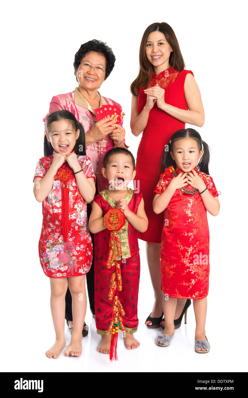 Traditional Chinese Family Portrait