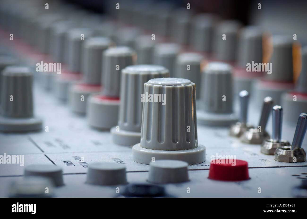 Pro audio mixing board at a recording studio Stock Photo - Alamy