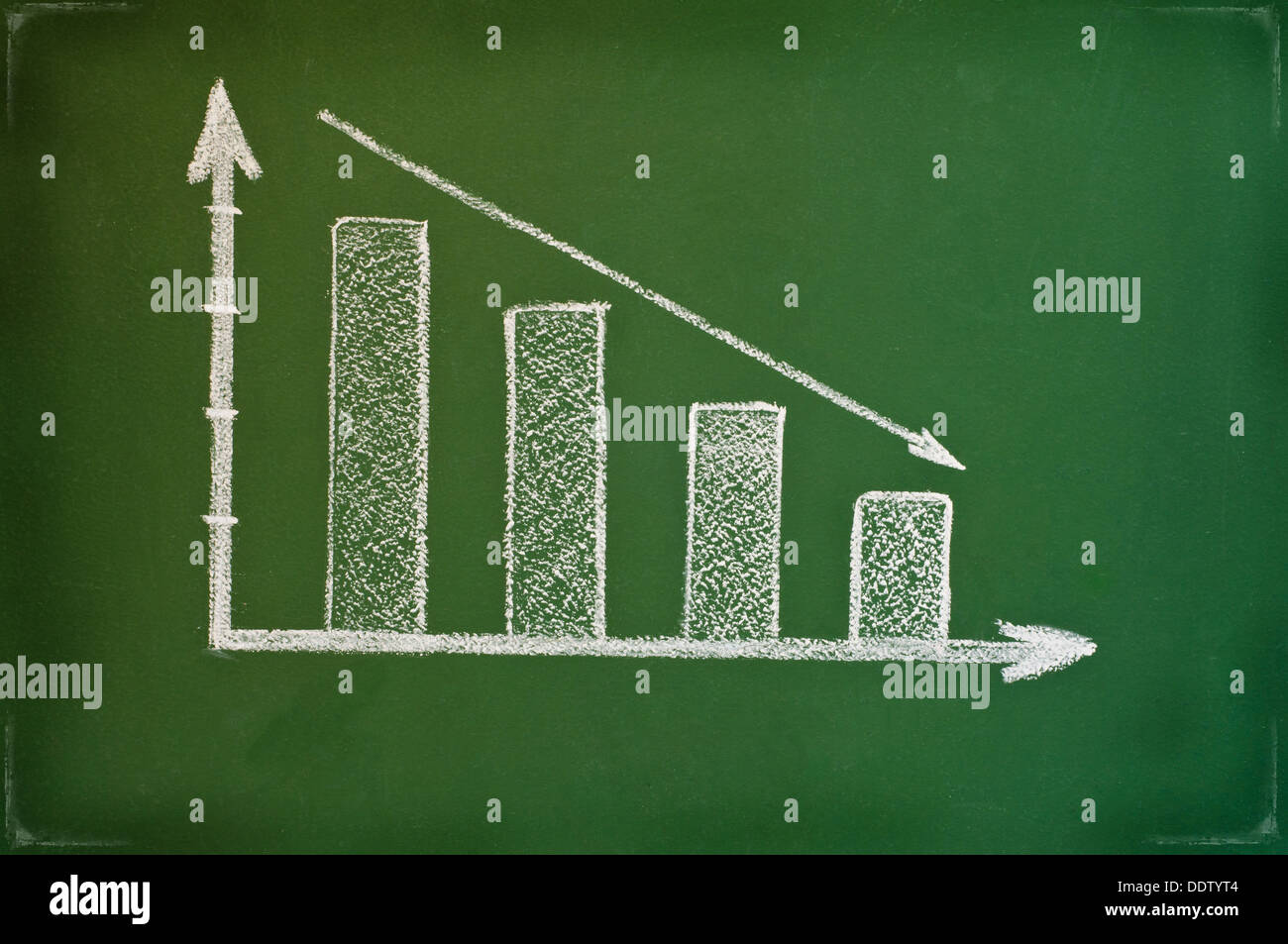 business chart showing financial crisis at the stock market Stock Photo - Alamy