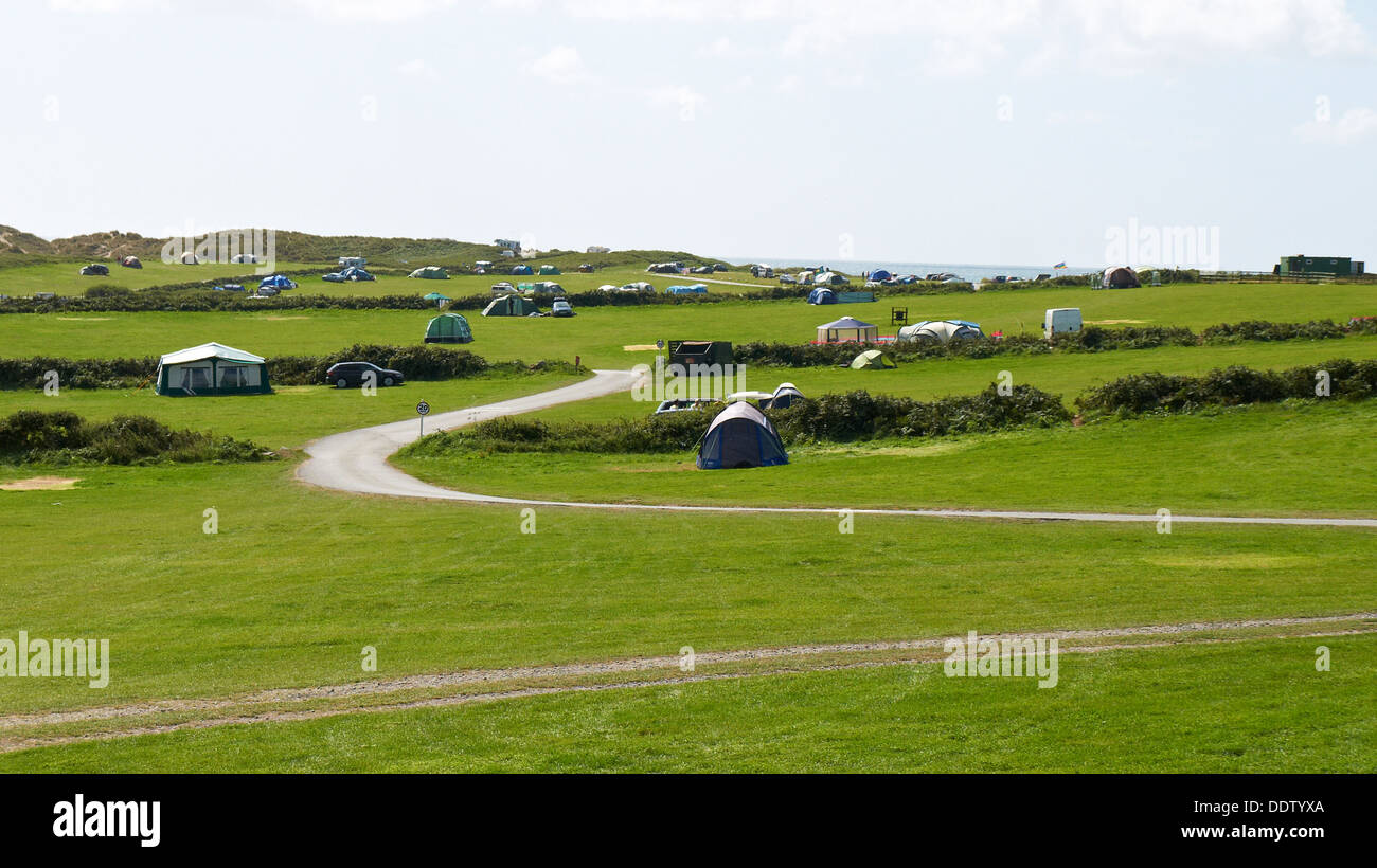 Shell Island campsite North Wales UK Stock Photo - Alamy