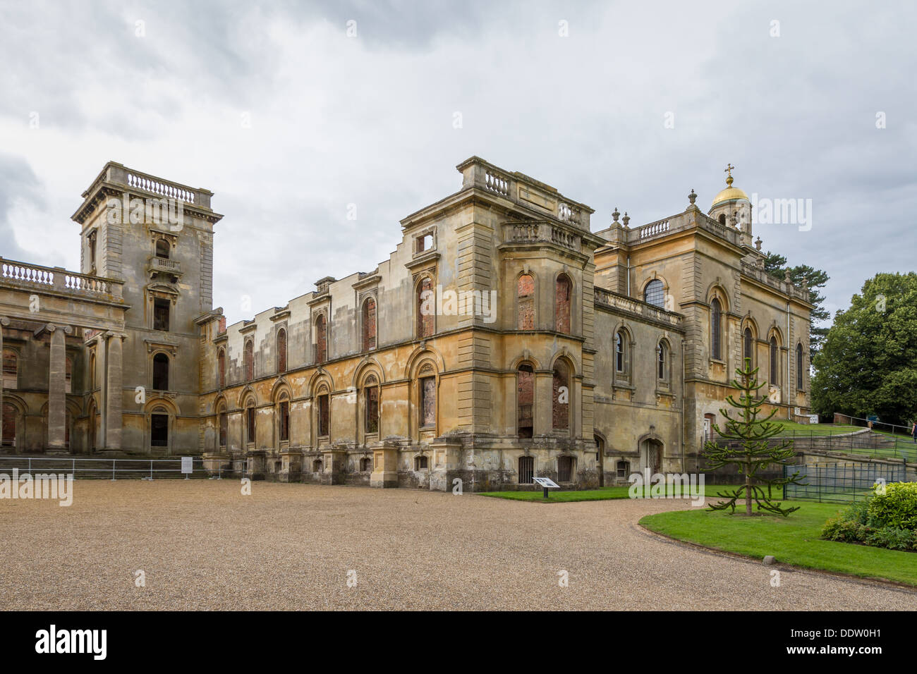 The ruins of Witley Court mansion and gardens in Worcestershire ...