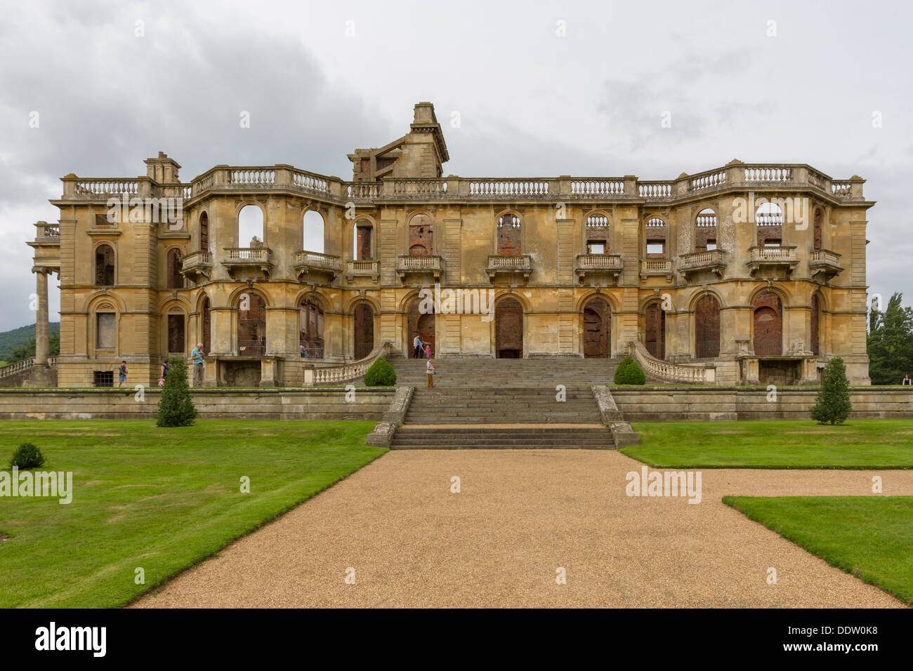 The ruins of Witley Court mansion and gardens in Worcestershire ...