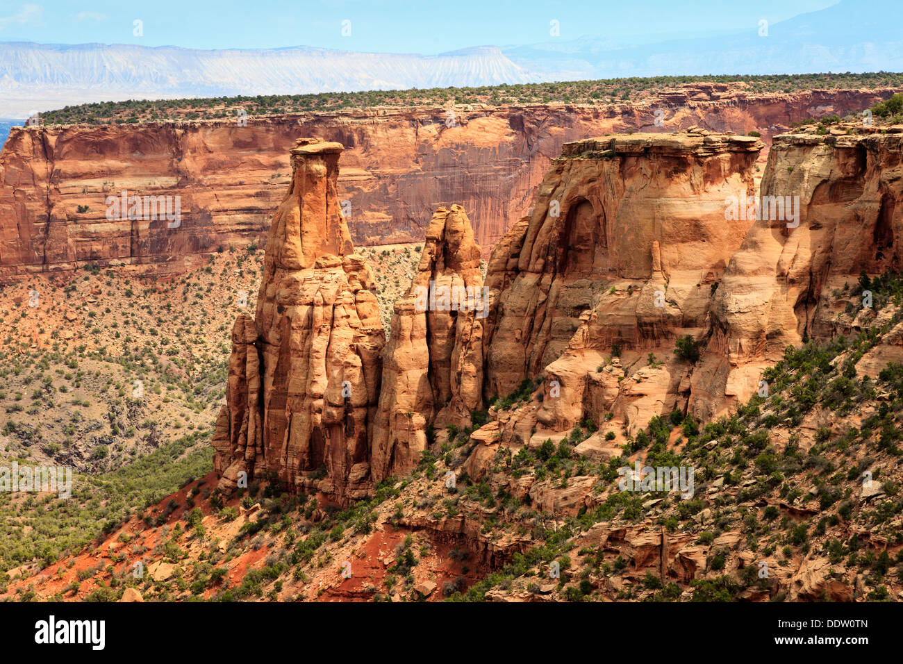 View of Monument Canyon at Colorado National Monument, Colorado, USA ...