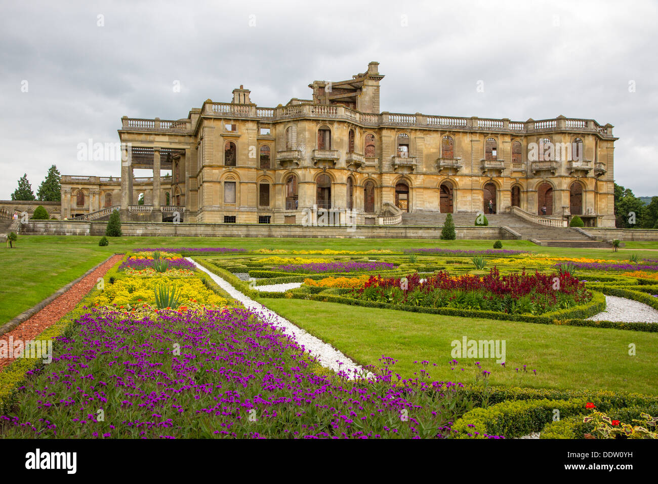 The ruins of Witley Court mansion and gardens in Worcestershire ...