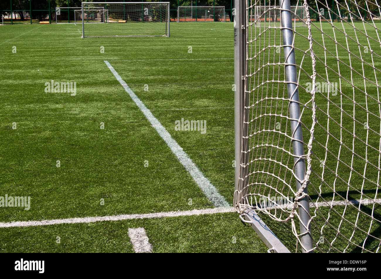 Football soccer field Stock Photo - Alamy