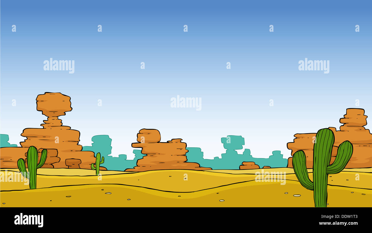 Cartoon Desert High Resolution Stock Photography and Images - Alamy