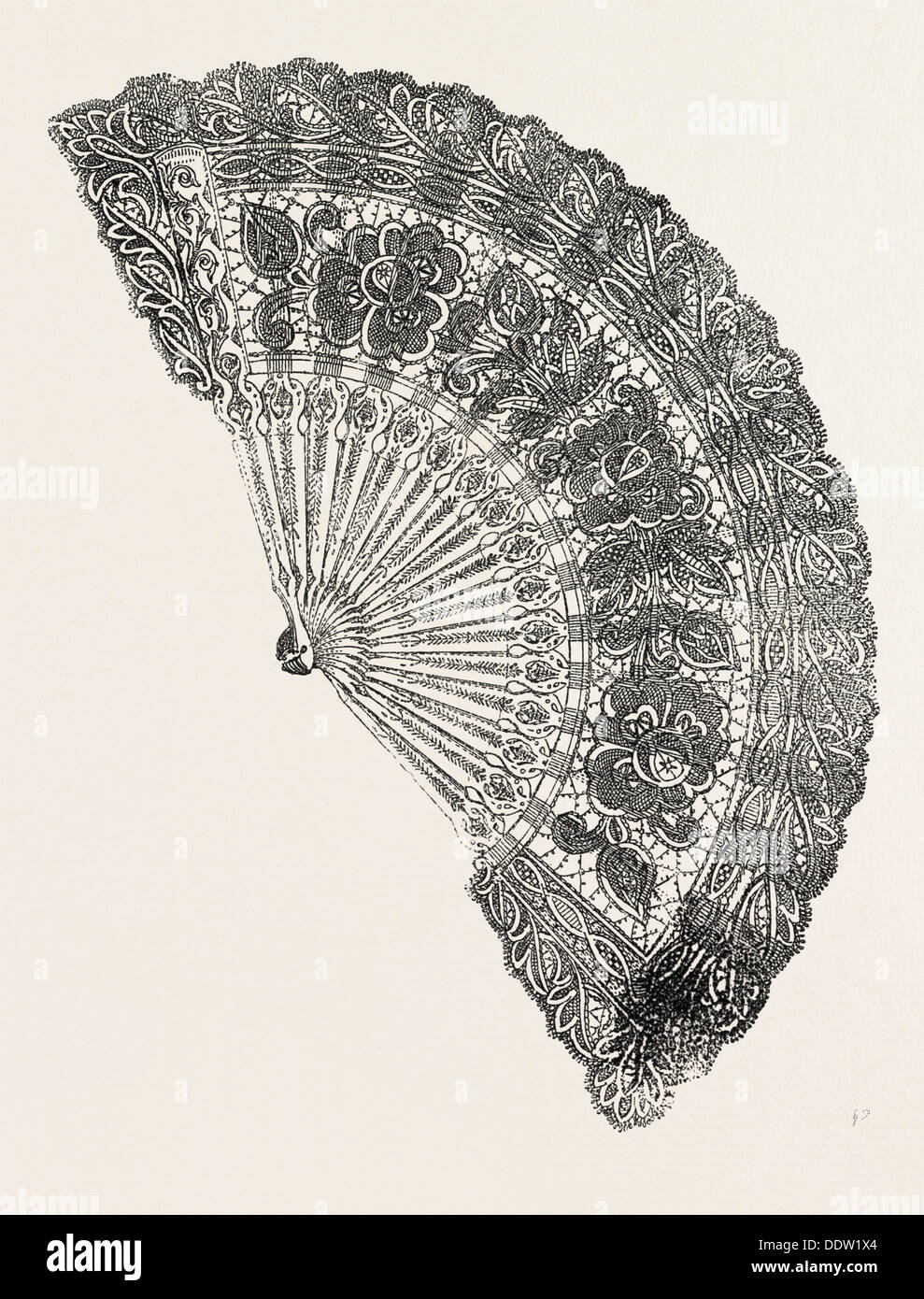FAN , ENGRAVING 1882 Stock Photo - Alamy