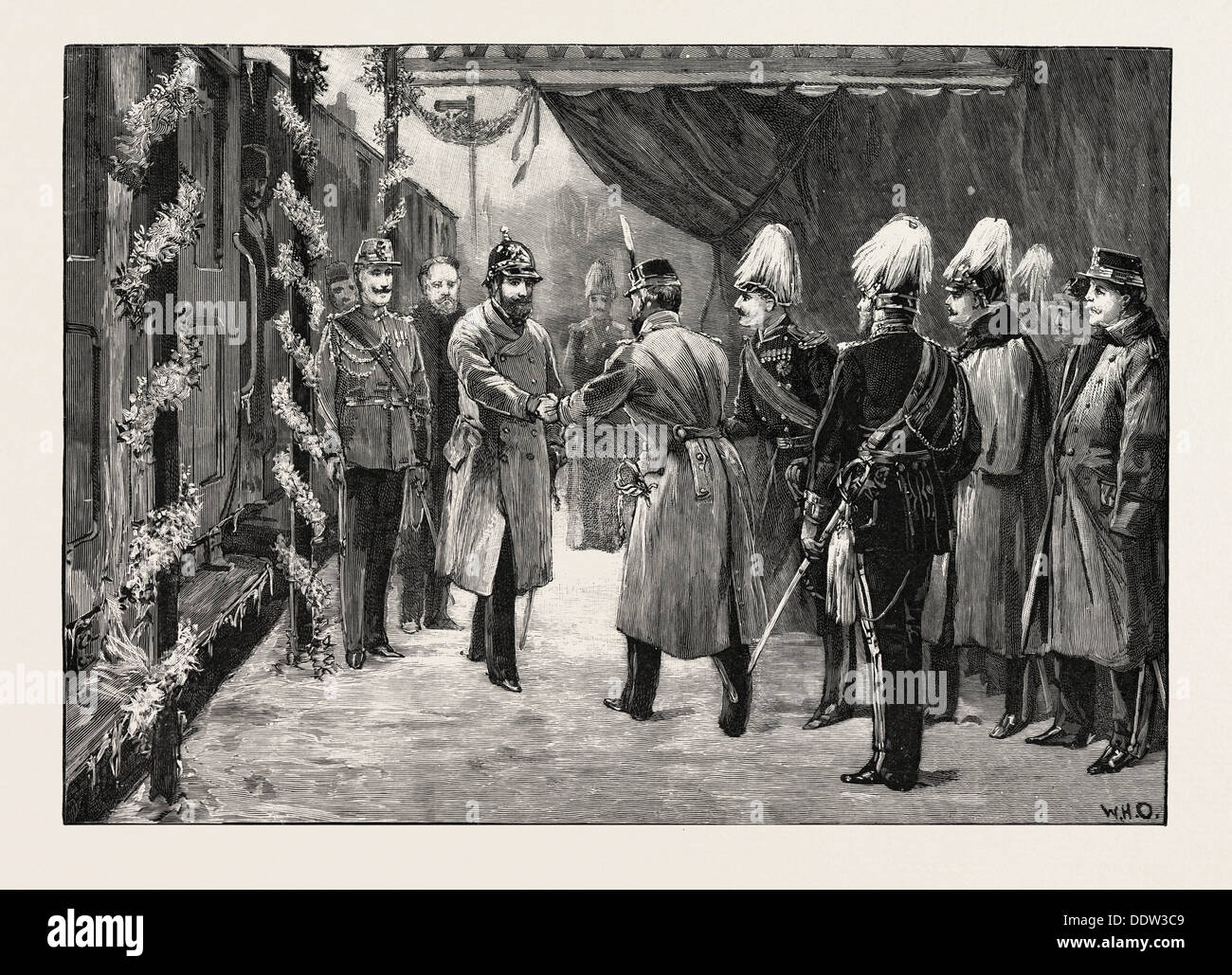THE MARRIAGE OF PRINCESS MARIE OF EDINBURGH: ARRIVAL OF THE KING OF ...