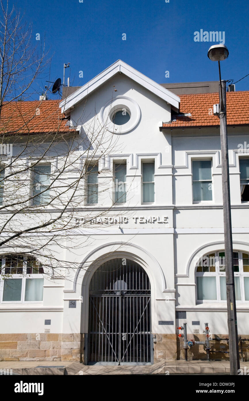 co-masonry temple in chippendale,sydney, which admits men and women ...