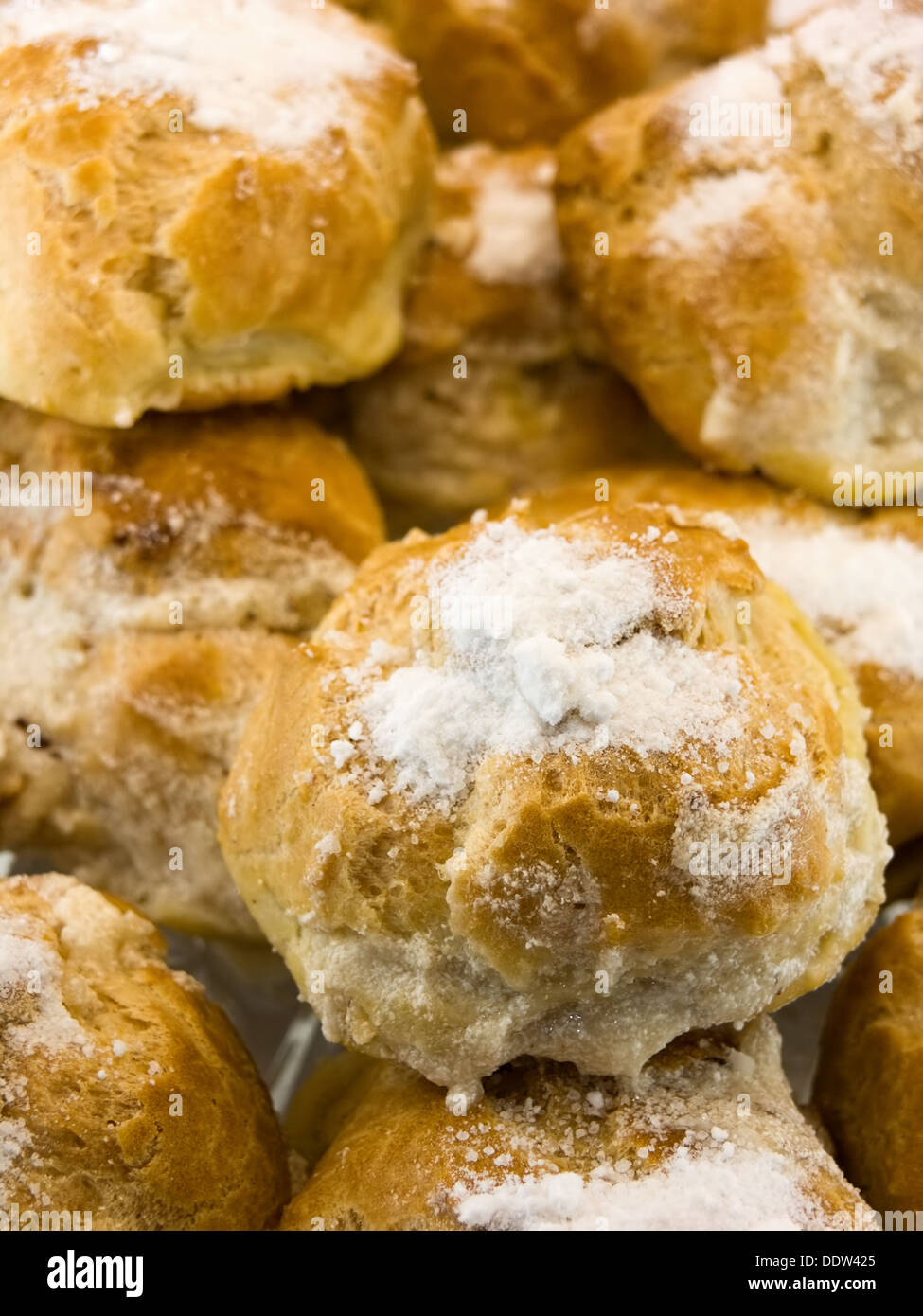 Close-up photo of appetizing pastries filled with custard Stock Photo ...