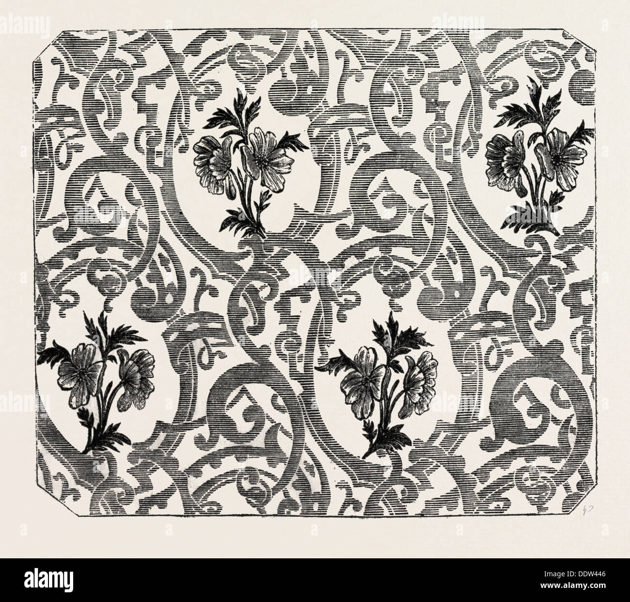 SILK DAMASK, BY HOULDSWORTH, MANCHESTER, UK Stock Photo - Alamy