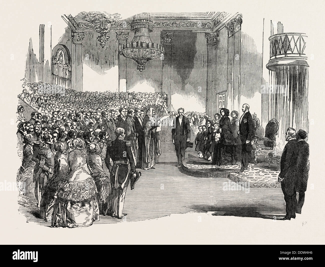PRESENTATION OF THE ADDRESS TO HER MAJESTY QUEEN VICTORIA, AT THE TOWN ...