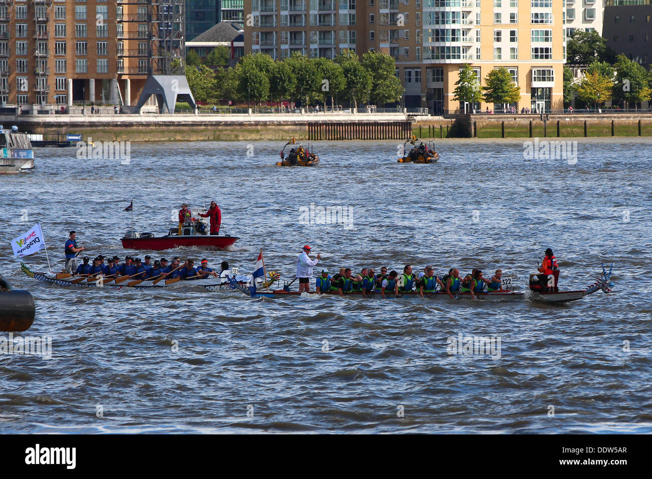 London, UK. 07th Sep, 2013. The Great River Race again is run upstream ...