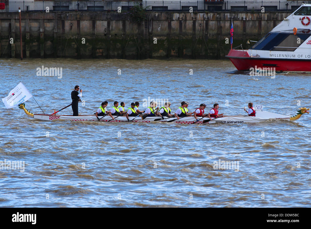 London, UK. 07th Sep, 2013. The Great River Race again is run upstream ...