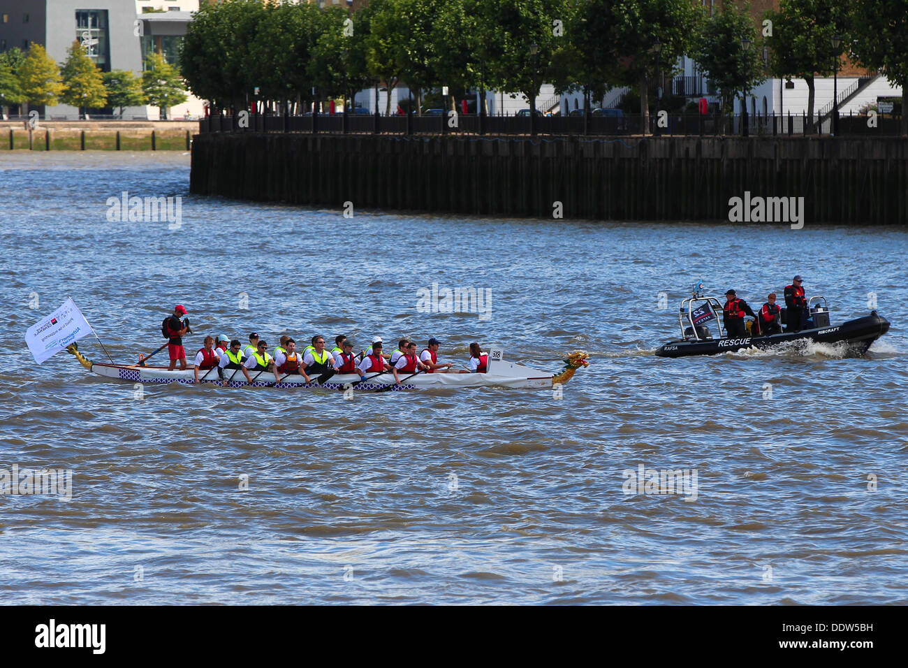 London, UK. 07th Sep, 2013. The Great River Race again is run upstream ...
