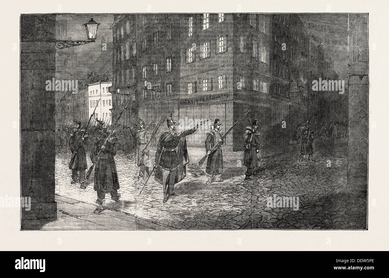 Streets of paris 1800's hi-res stock photography and images - Alamy