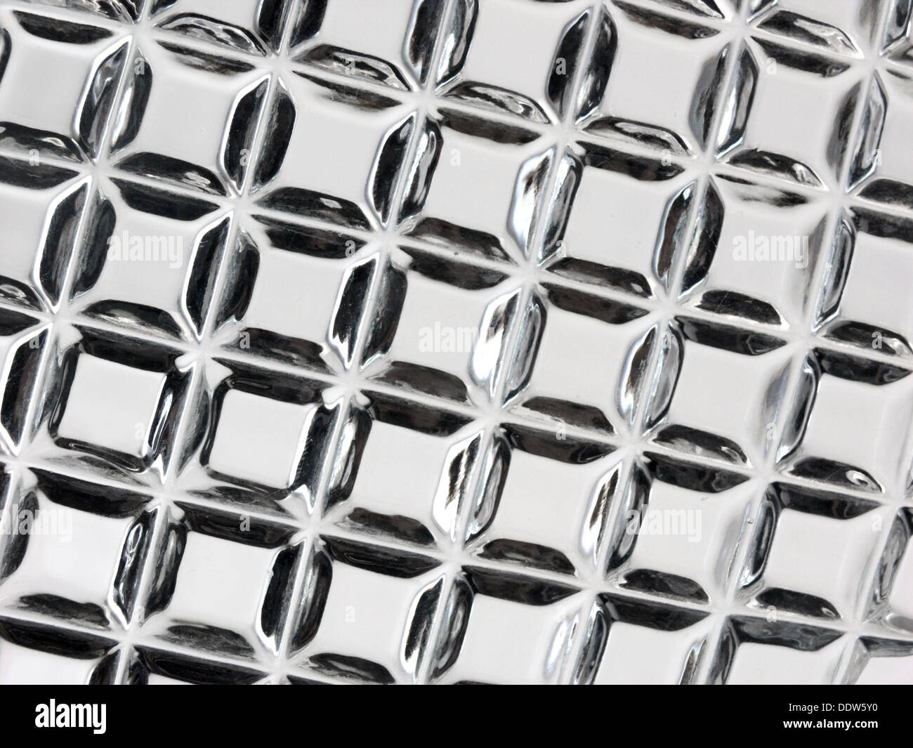 Close-up photo of white transparent crystal glass cells Stock Photo - Alamy