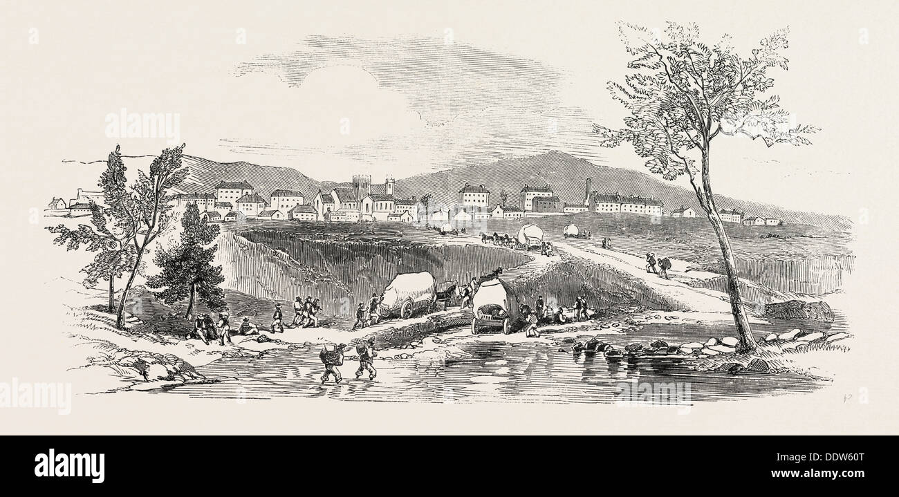 GOLD-SEEKERS ARRIVING AT BATHURST, ON THEIR WAY TO OPHIR, GOLD DISTRICT ...